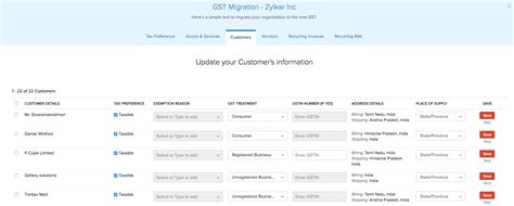 Gst Migration Guide India Help Zoho Books