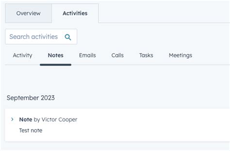 solved hubspot community creating a note and adding it to contact