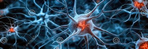 Closeup Visualization Of Neurons Synapses Brain Activity And Neural