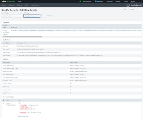 Ssh Key Credential Tracking With Sandfly Splunk App Update