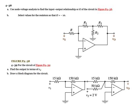 Both 1 And 2 4 38 Use Node Voltage Analysis To Find The Input Output