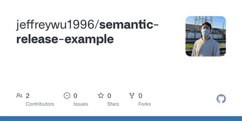 GitHub Jeffreywu Semantic Release Example