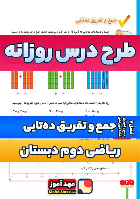 جواب فصل 2 جمع و تفریق ده تایی — ریاضی دوم ابتدایی — مهدآموز