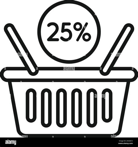 Shop Basket Icon Outline Vector Market Target People Chart Stock Vector Image And Art Alamy