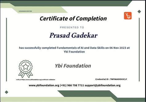 Prasad Gadekar On Linkedin Aidataskills Ybifoundation