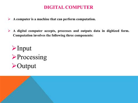 Components Of Digital Computer PPTX