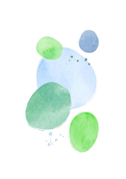 Premium Vector Minimalist Watercolor Mid Century Poster