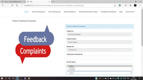 Ambulance Management System Project In Java With Source Code And Report