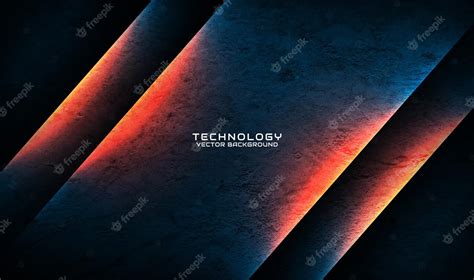Premium Vector 3d Blue Rough Grunge Techno Abstract Background