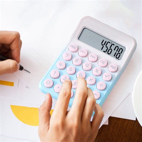 Calculator Large Screen 8 Digit Display Campus Dopamine Color Portable Office Finance Abs