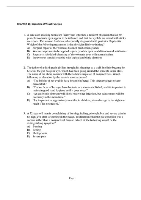 Porths Pathophysiology 10th Edition Ch 19 Disorders Of Visual Function Norris Porth S