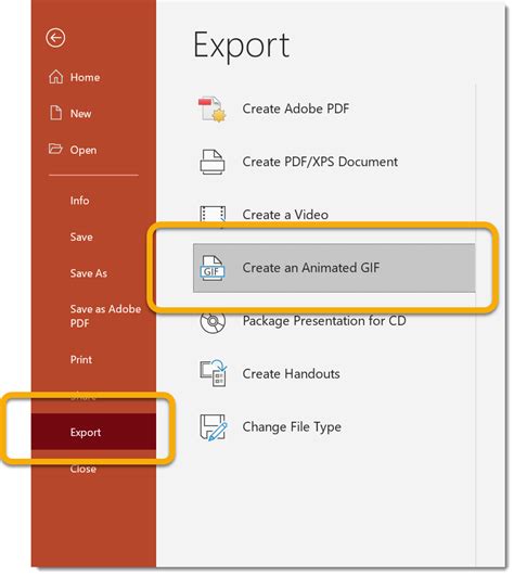 PowerPoint Create A GIF From A Presentation Office Bytes