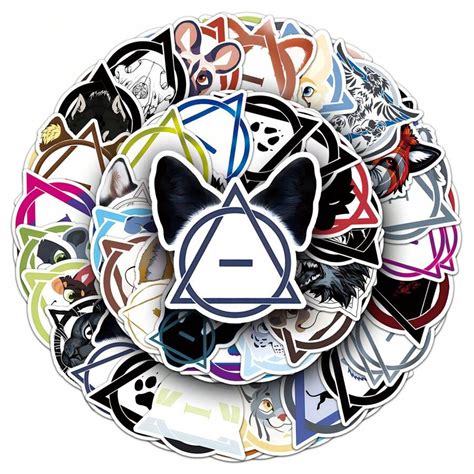 50pcs Therian Stickers Therian Stuff Therian Accessories Therian Decor