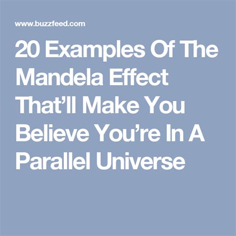 20 Examples Of The Mandela Effect Mandela Effect Pictures Mandela