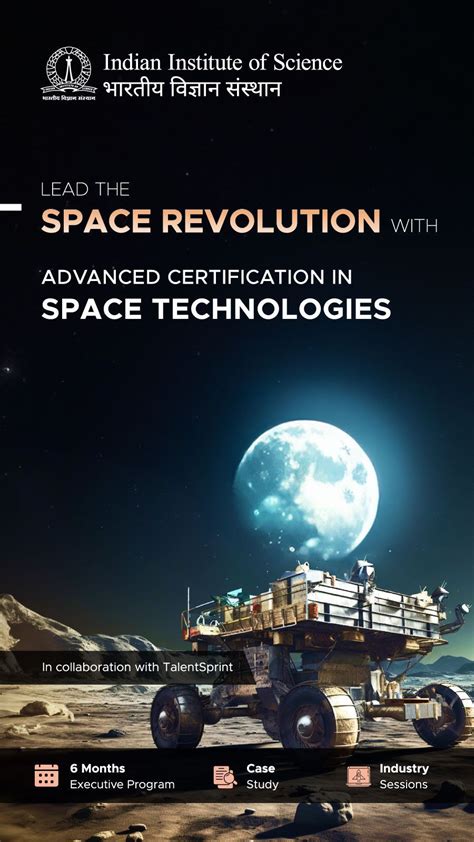 Talentsprint On Linkedin Advanced Certification Course In Space Technologies Iisc