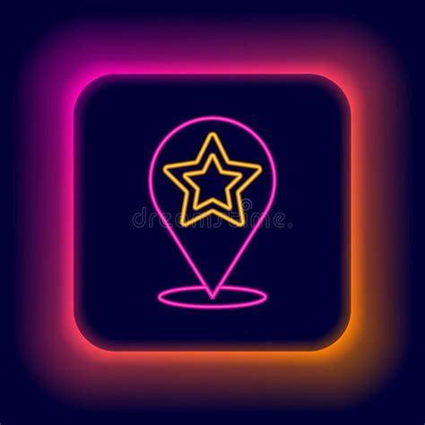 map pointer star icon abstract blue background illustration design