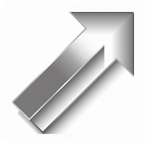 Premium Vector An Arrow With A Metallic Texture Style