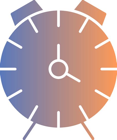 Alarm Clock Gradient Icon 36963505 Vector Art At Vecteezy