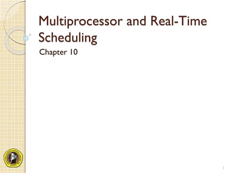 ppt real time scheduling in multiprocessor systems a comprehensive