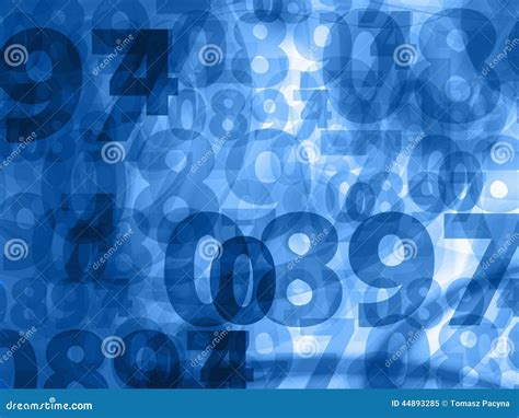 Dark Blue Numbers Background Texture Stock Illustration Illustration