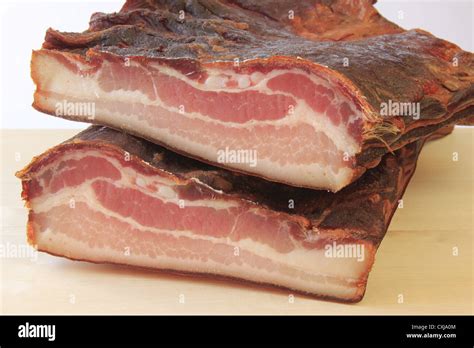 Smoked Bacon Stock Photo Alamy