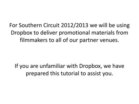 dropbox tutorial ppt
