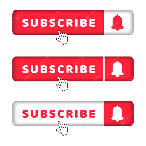 Subscribe Button Design For Social Media Vector, Subscribe Button, Subscribe Sign, Subscribe PNG ...