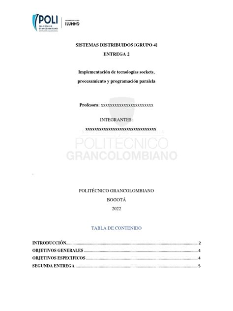Sistemas Distribuidos Entrega 2 Pdf Grupo De Computadoras Computación Distribuída