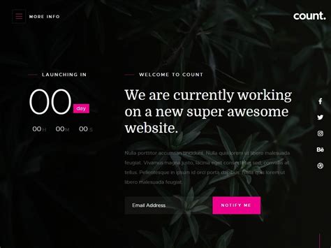 count Заглушка Шаблоны bootstrap bootstrapТема