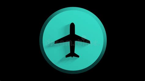 Colorful Airplane Mode Activation Animation Stock Footage Video Of