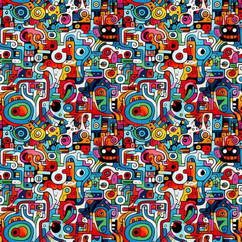 tile abstract modern art 8 2x2 multiple tileable seamless image