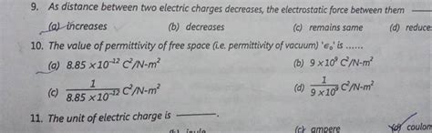 The value of permittivity of free space i e permittivity of vacuum ϵ