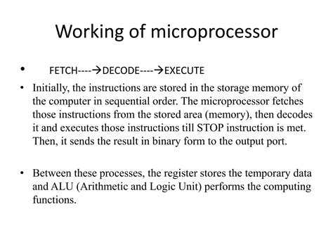 Introduction Of Microprocessor Ppt