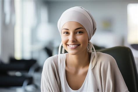 Premium Photo Chemo Patient Portrait Of A Happy Cancer Patient Cancer