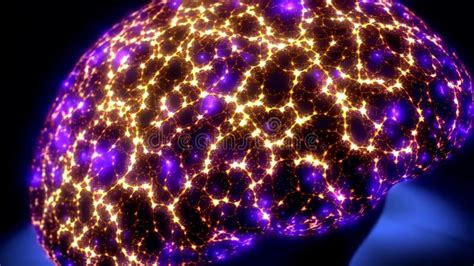 Futuristic Brain Illuminated By Neural Pathways Symbolizing Artificial Intelligence And