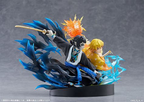 Demon Slayer Kimetsu No Yaiba Pvc Statue Zenitsu Agatsuma And Kaigaku 15