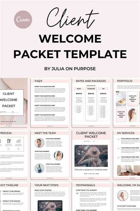 New Client Welcome Packet Template Free