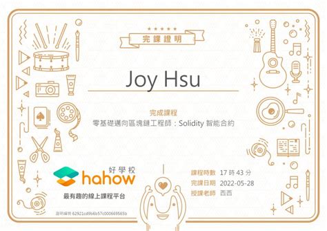 Today I Got The Solidity Smart Contract Course Certificate I Used