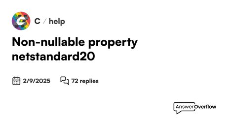 Non Nullable Property Netstandard20 C