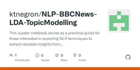 Github Ktnegronnlp Bbcnews Lda Topicmodelling This Jupyter Notebook Serves As A Practical