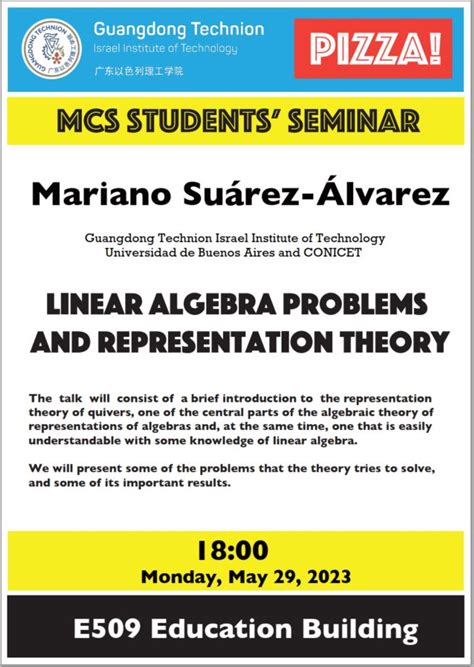 Linear Algebra Problems And Representation Theory University Events