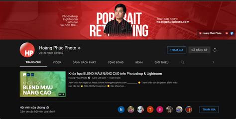 Kênh YouTube dạy Photoshop miễn phí dễ học và có tiếng Việt