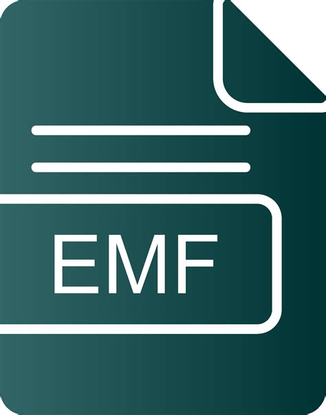 Emf File Format Glyph Gradient Icon 43540611 Vector Art At Vecteezy