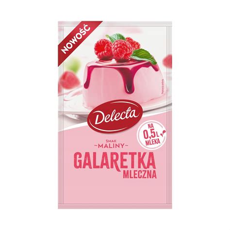 Delecta Galaretka Mleczna Malina 60g 238842908 Erlipl
