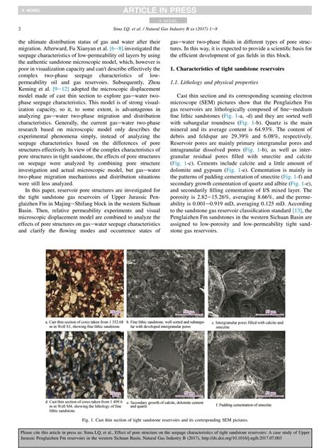 Solution Effect Of Pore Structure On The Seepage Characteristics Of Tight Sandstone Reservoirs