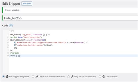 How To Hide Submit Button After Clicking PAFE