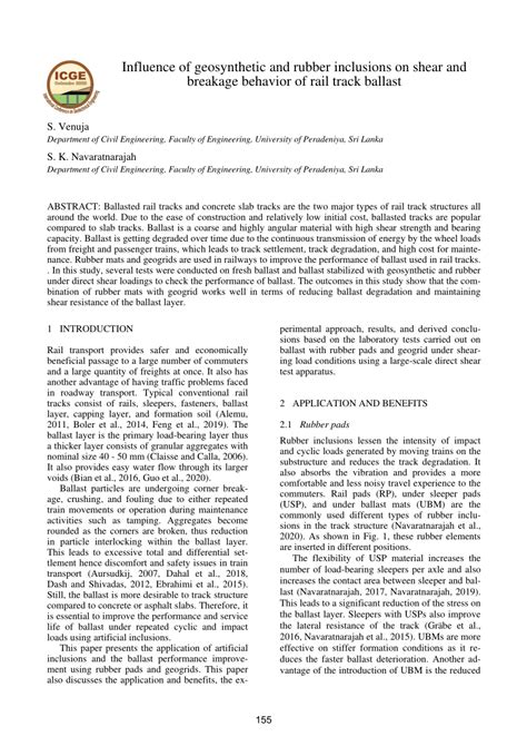 Pdf Influence Of Geosynthetic And Rubber Inclusions On Shear And