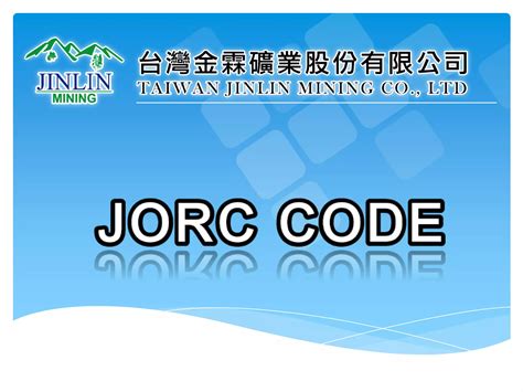 Jorc Code Pptx