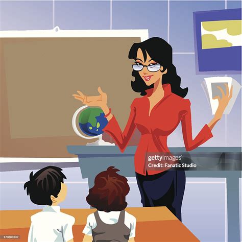 Female Teacher Teaching Clipart