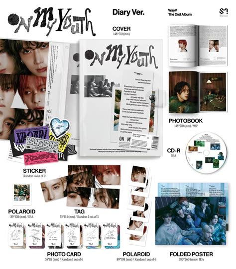 Wayv The 2nd Album On My Youth Album Details Diary Ver Kpop